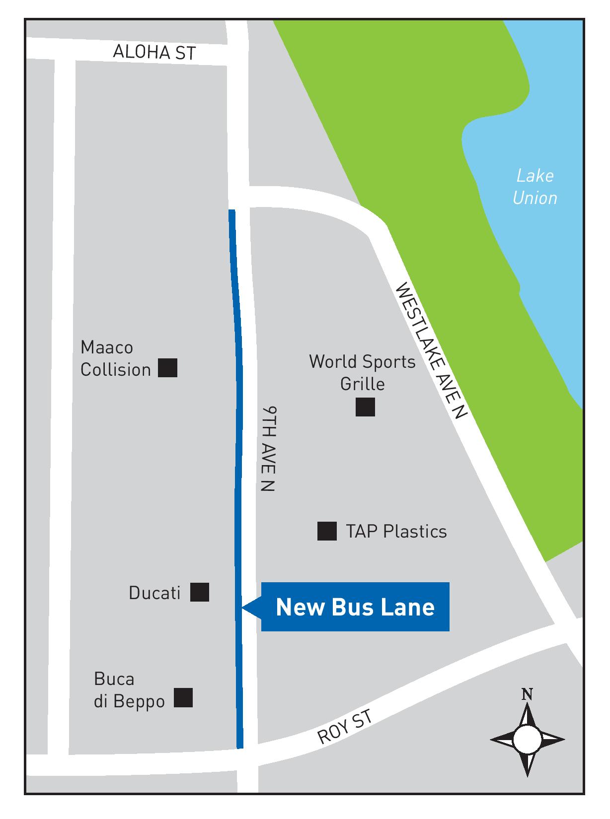 SDOT Proposes 9th Ave Bus Lane – Seattle Transit Blog