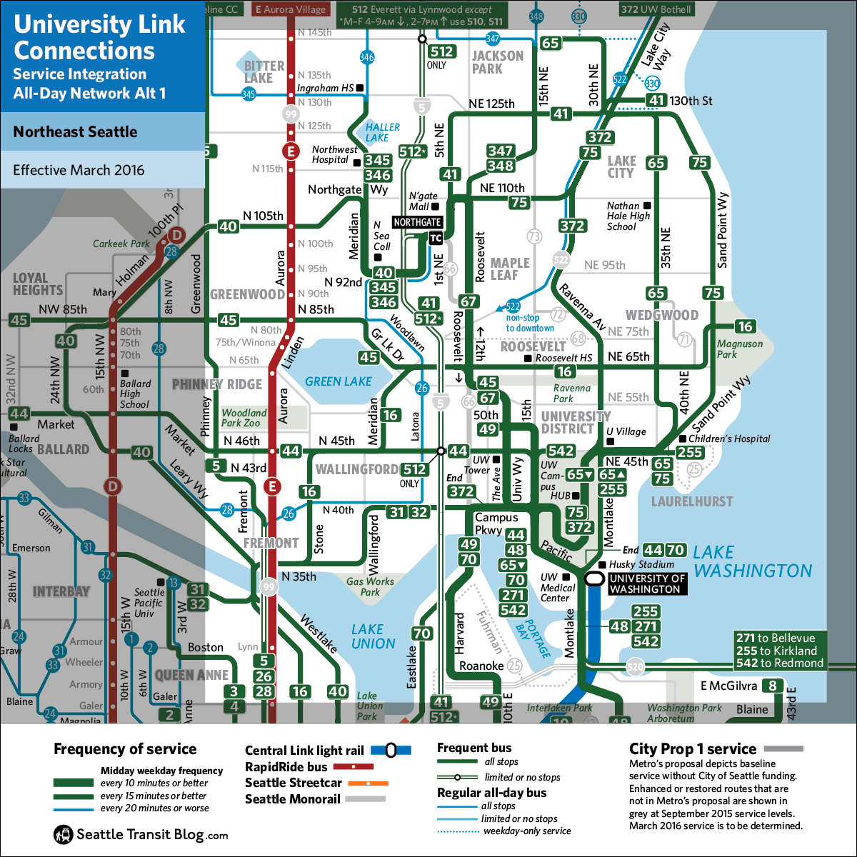 Seattle Bus Tunnel Map
