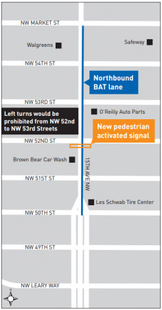 SDOT Proposes New Bus Lane, Pedestrian Signal for Ballard – Seattle ...