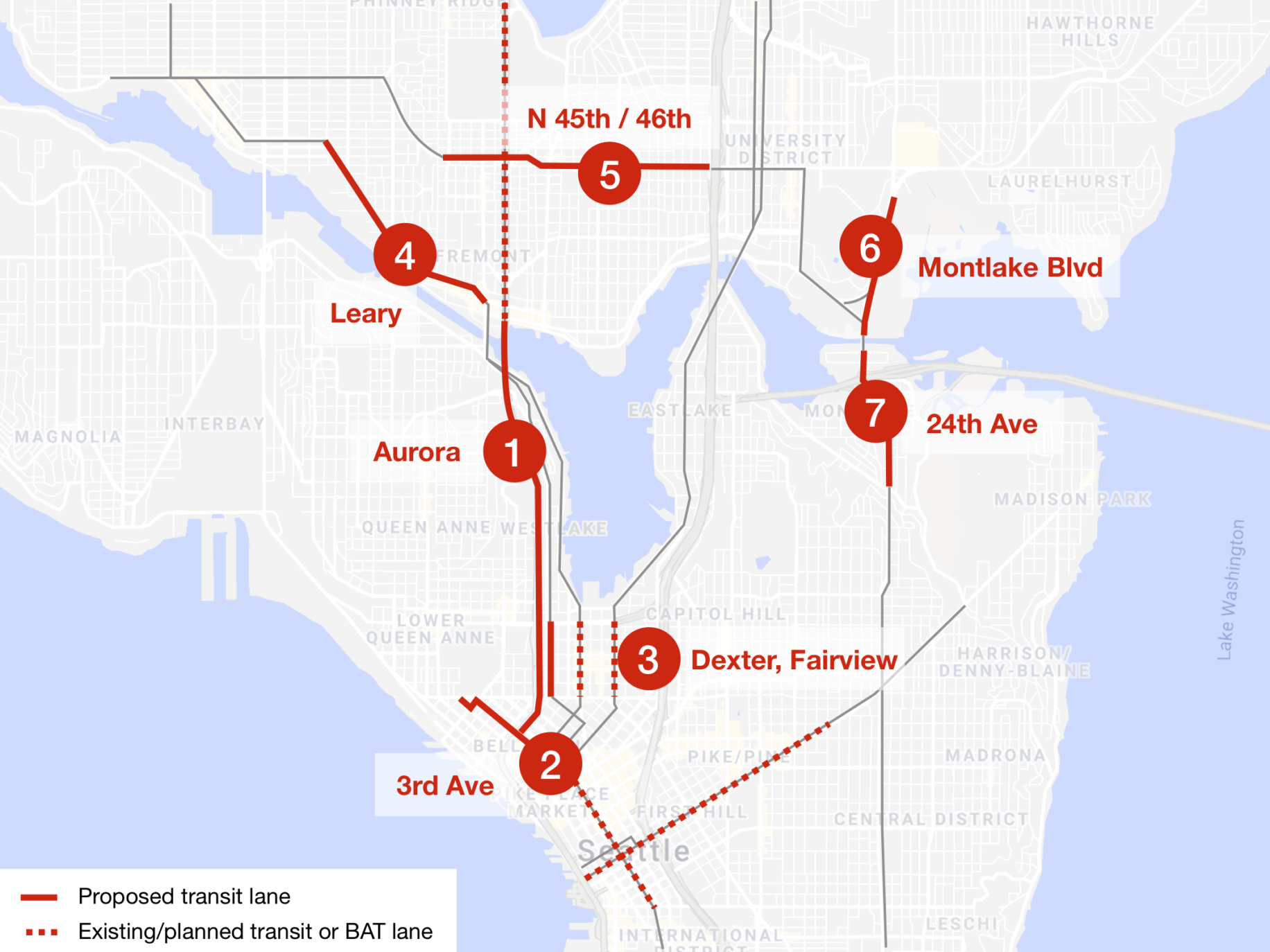 Seven Places to Add Bus Lanes Now – Seattle Transit Blog