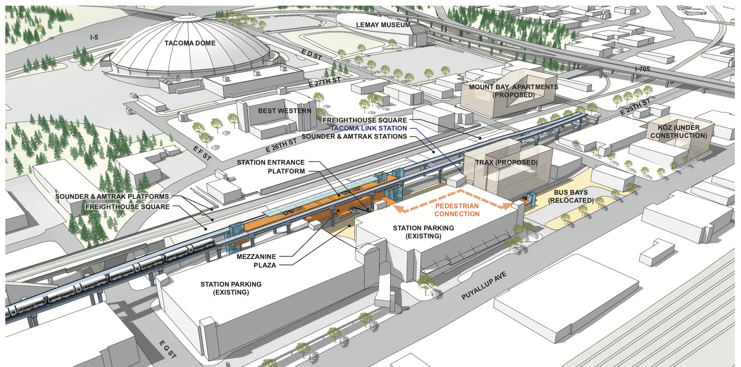 New Alternatives for the Tacoma Dome Link Extension – Seattle Transit Blog