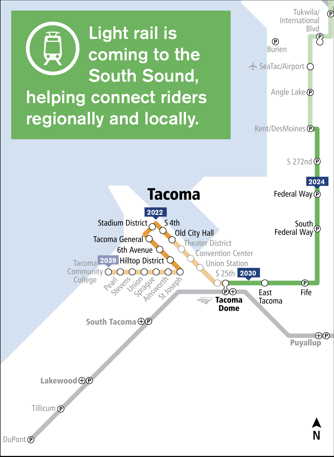 New Alternatives for the Tacoma Dome Link Extension – Seattle Transit Blog