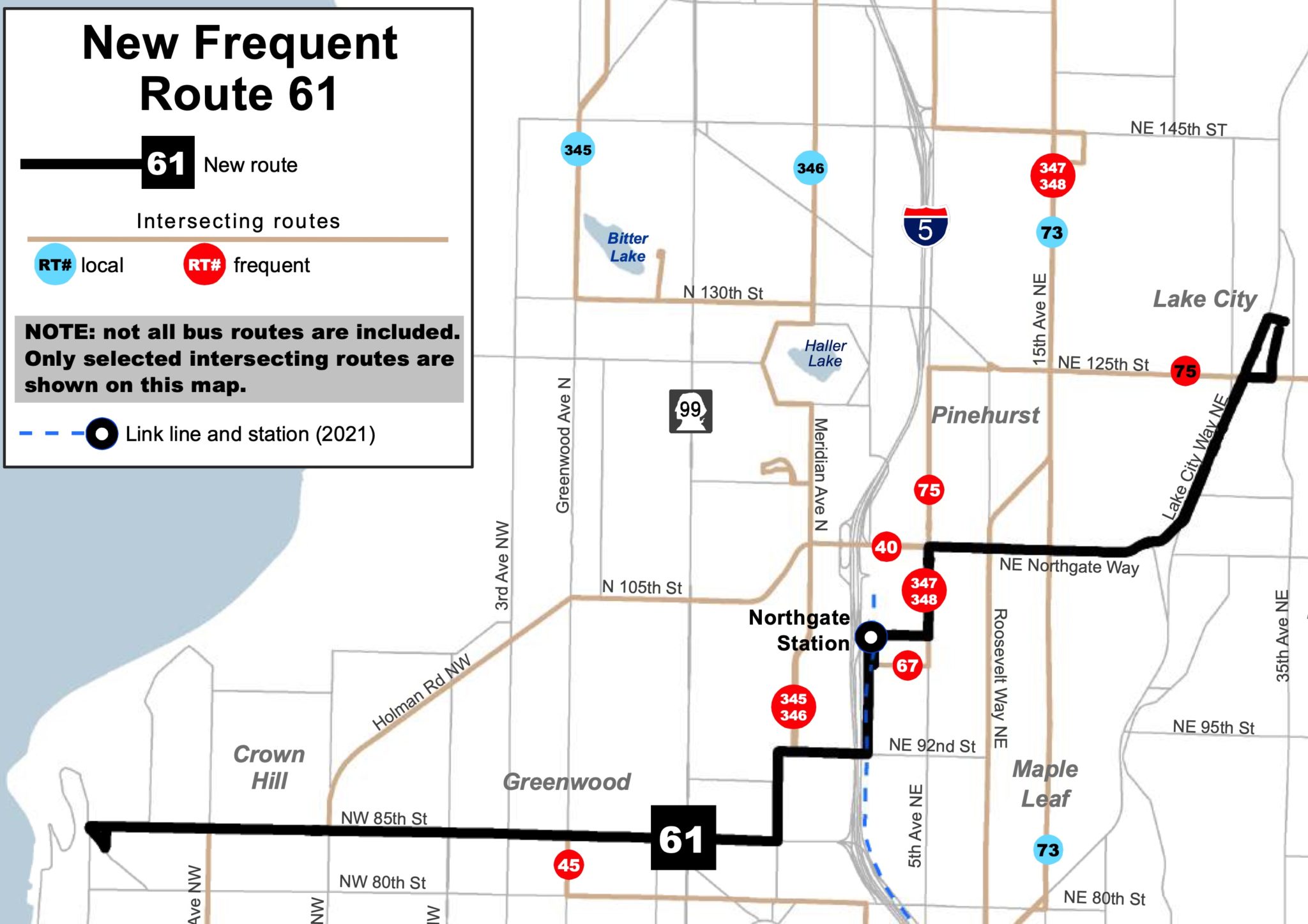 Metro proposes new network for North Link – Seattle Transit Blog