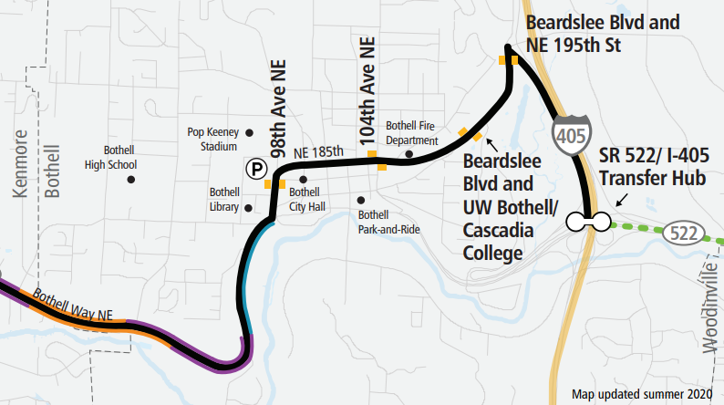 Bothell transit hub will connect SR 522 & I-405 BRT – Seattle Transit Blog