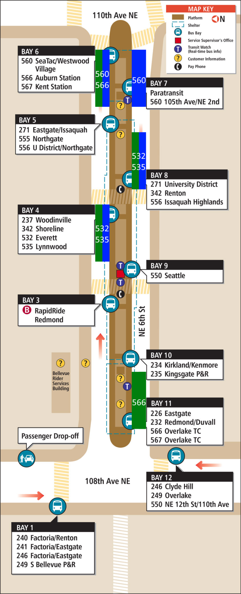 How will Stride BRT serve Bellevue Transit Center? – Seattle Transit Blog
