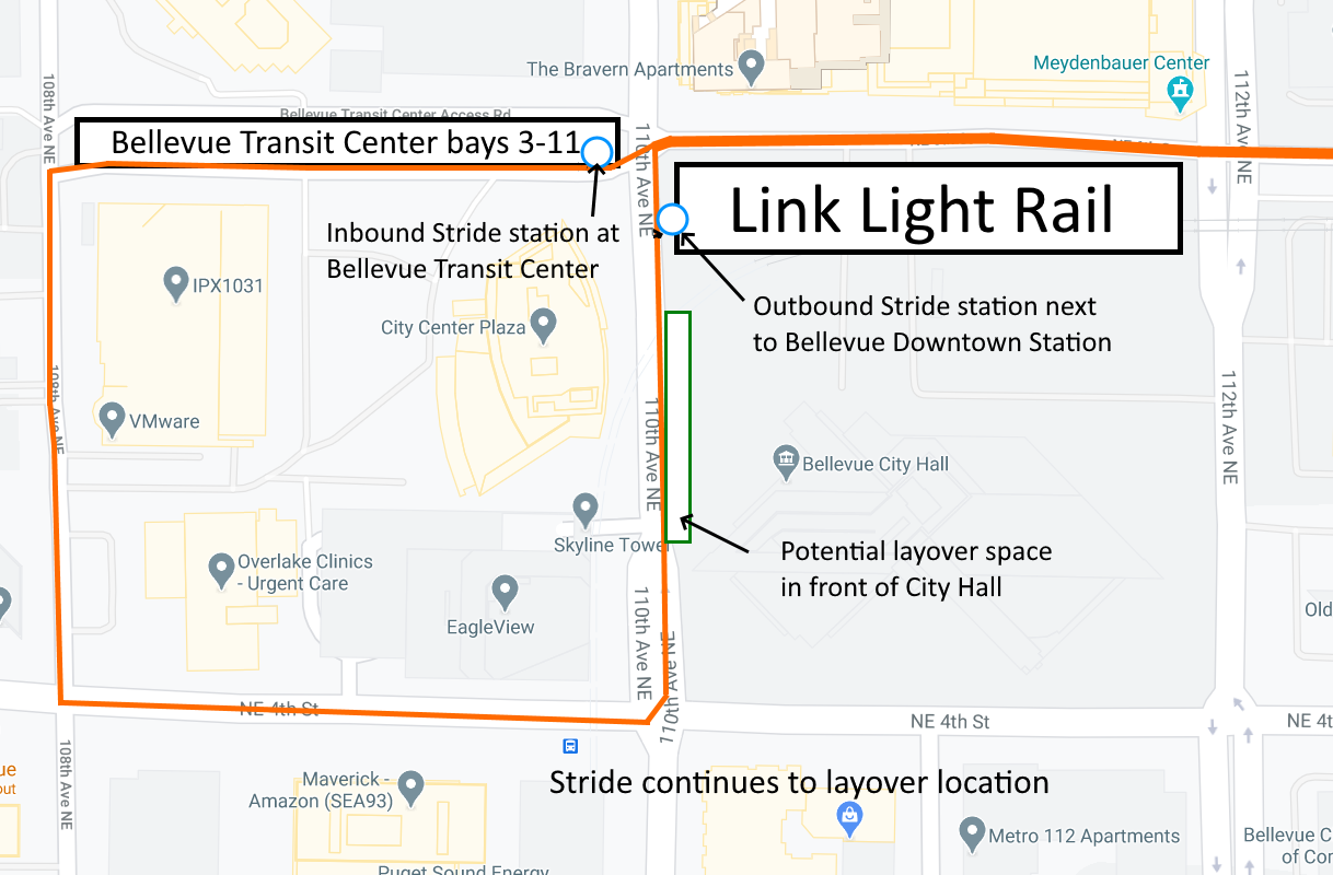How will Stride BRT serve Bellevue Transit Center? – Seattle Transit Blog
